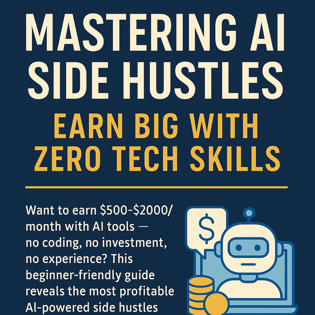 "Mastering AI Side Hustles: Earn Big with Zero Tech Skills"