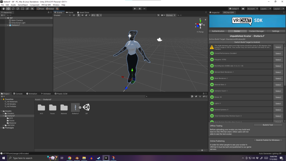 Stellarian Base (VRChat Avatar)