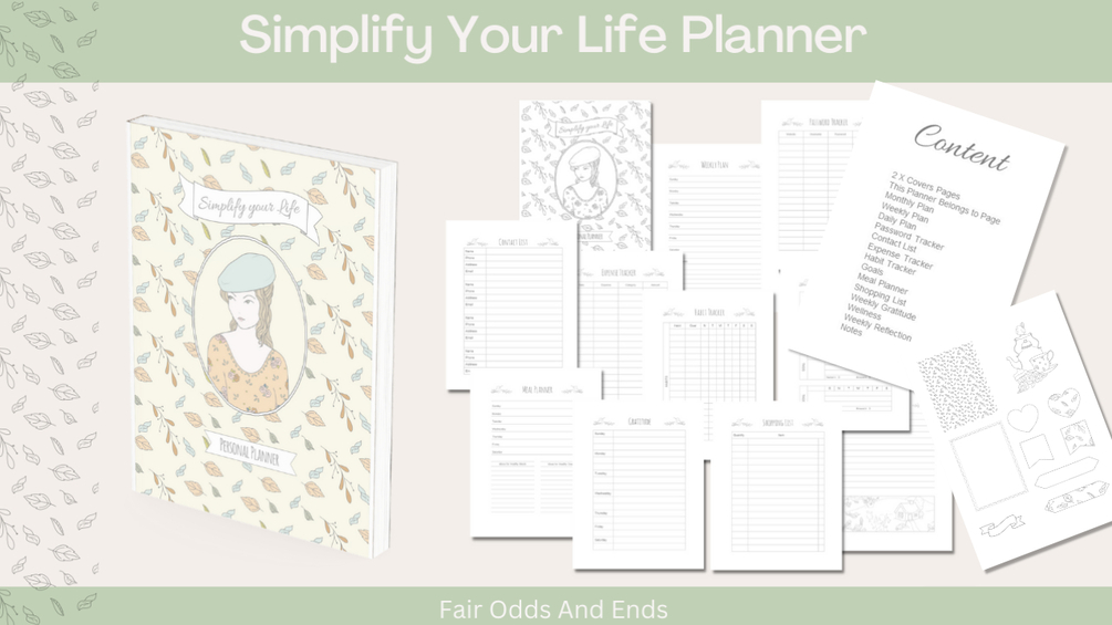 Simplify Your Life Personal Planner