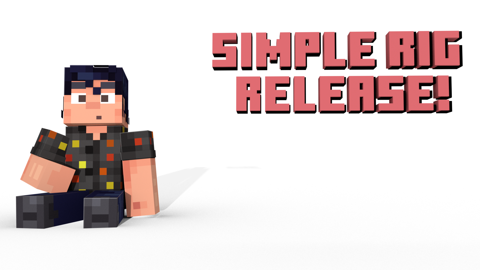 Simple Minecraft Rig For Blender 3D Minecraft Villager Rig For Blender