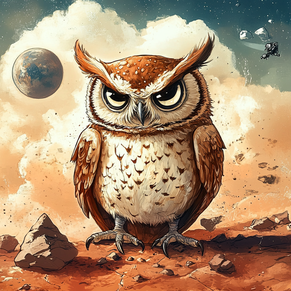 Grumpy Owl Story Journal