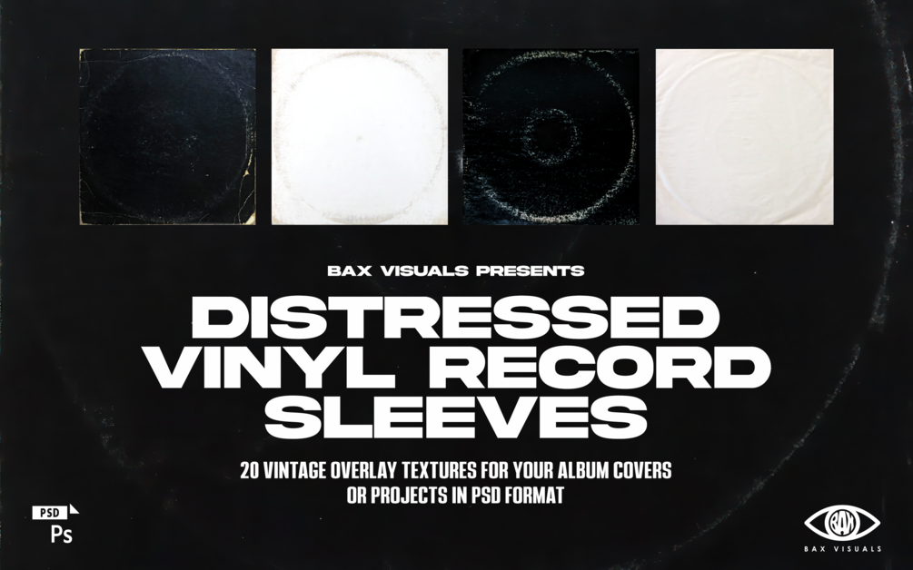 Distressed Vinyl Record Sleeves