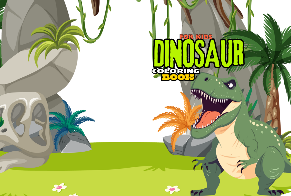 PDF Printable Dinosaurs Coloring Book: With 30 Unique and playful ...