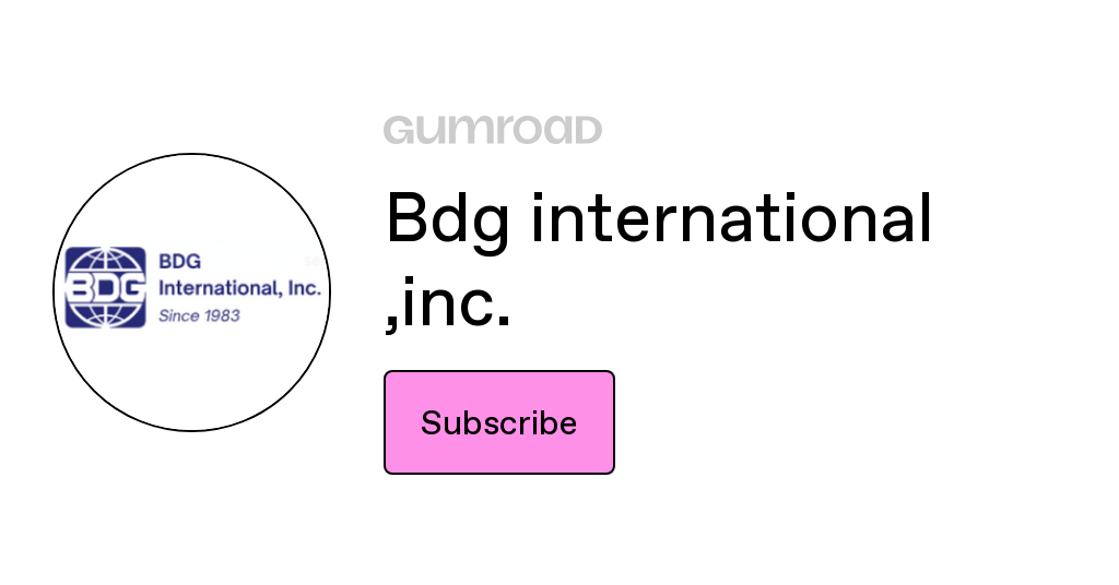 Bdg international ,inc.