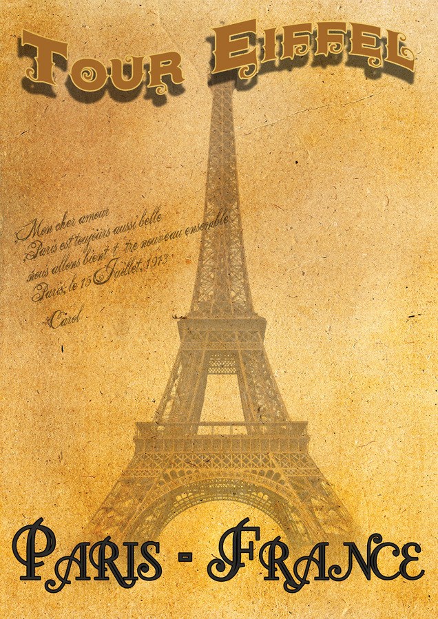 Poster Tour Eiffel Paris