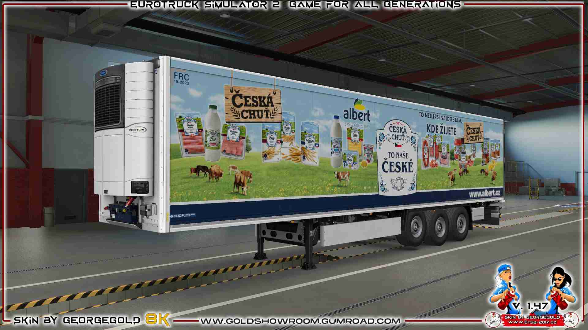 ETS 2 Skin Trailer Krone Coolliner Skin Pack 12