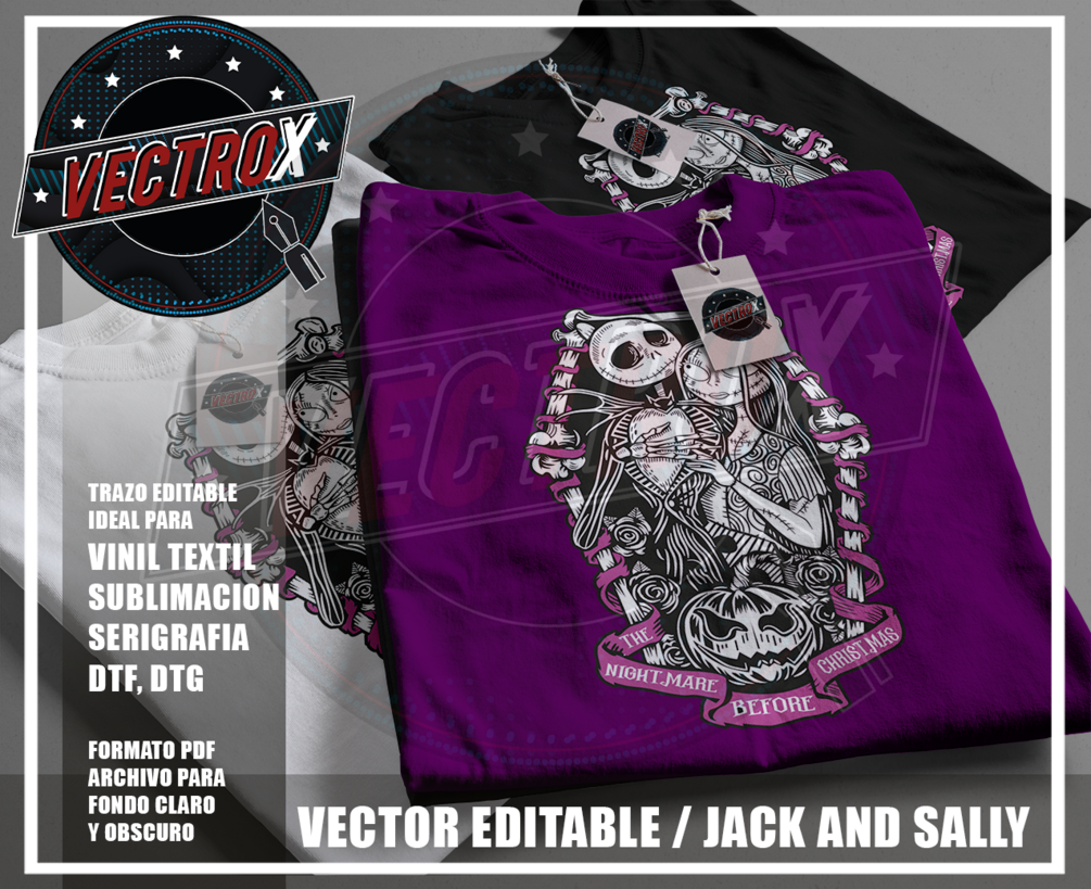 Vector Editable - Jack And Sally