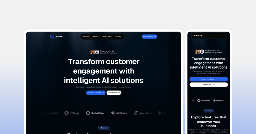 AI Chatbot Framer Template