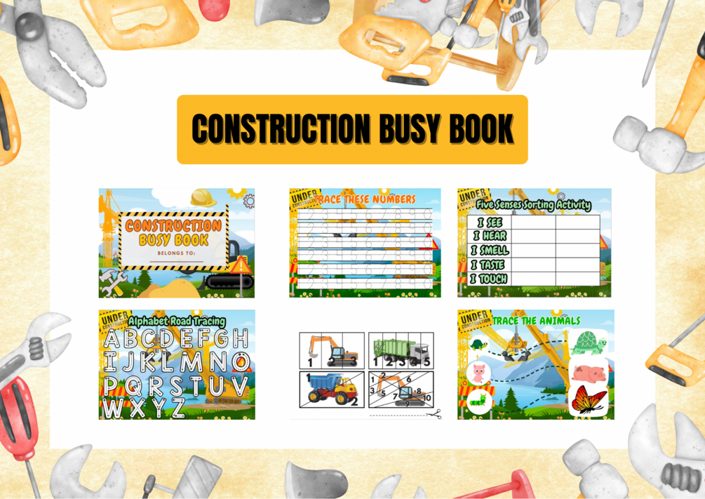 Construction Theme - Busy Book
