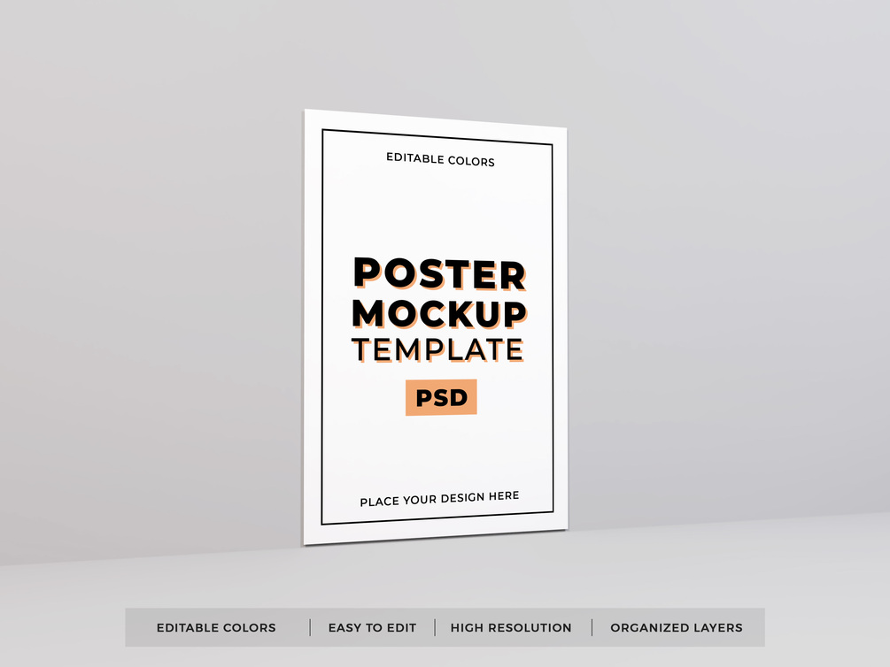 Portrait Poster Mockup Vol 3
