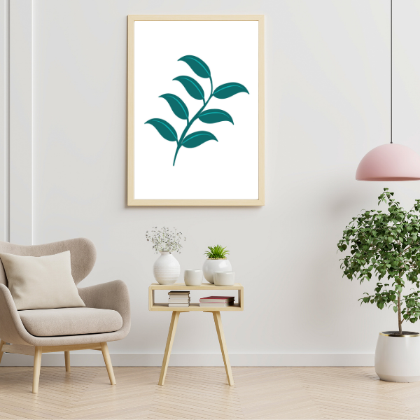 Minimalist Leaf Digital Wall Print