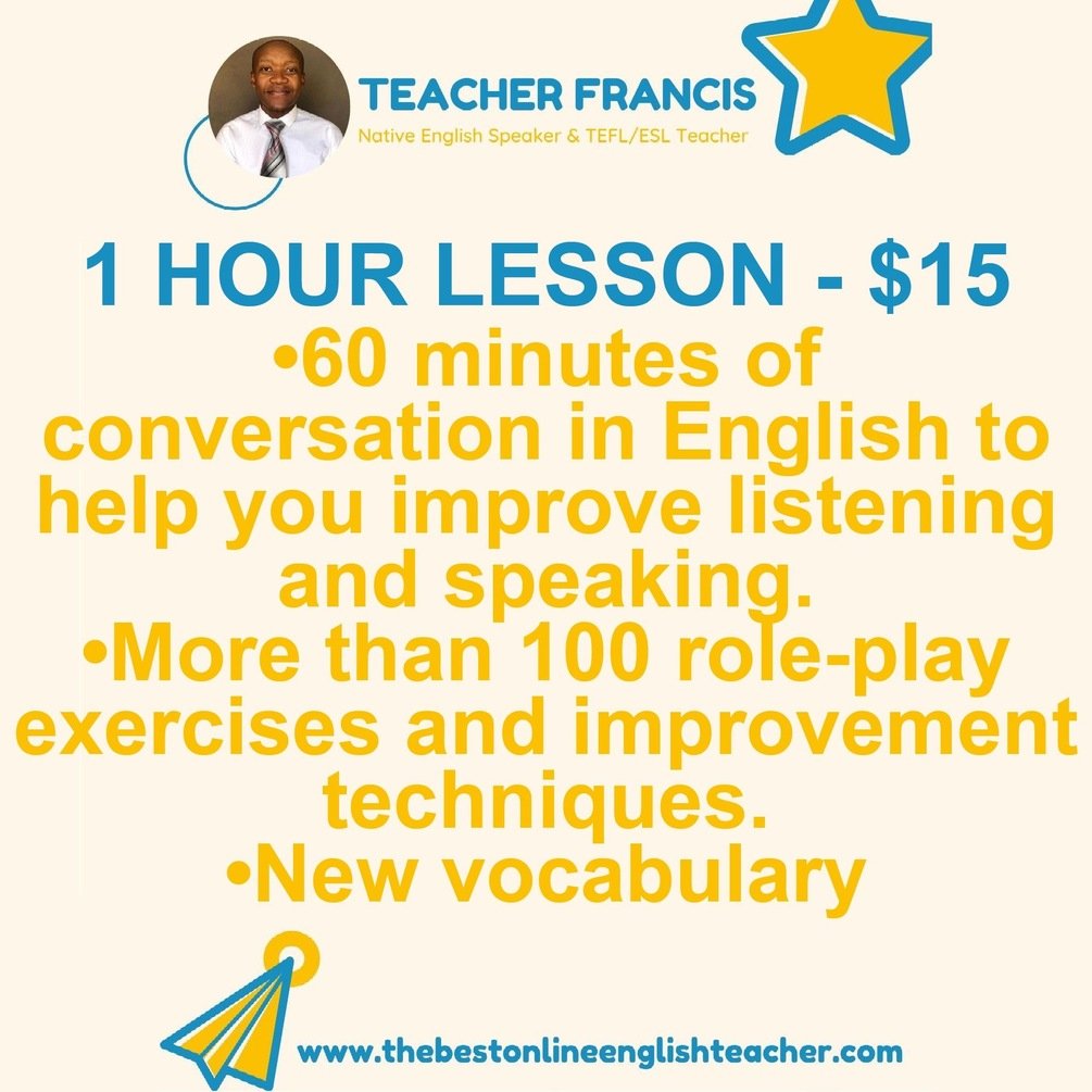 1 Hour English Lesson