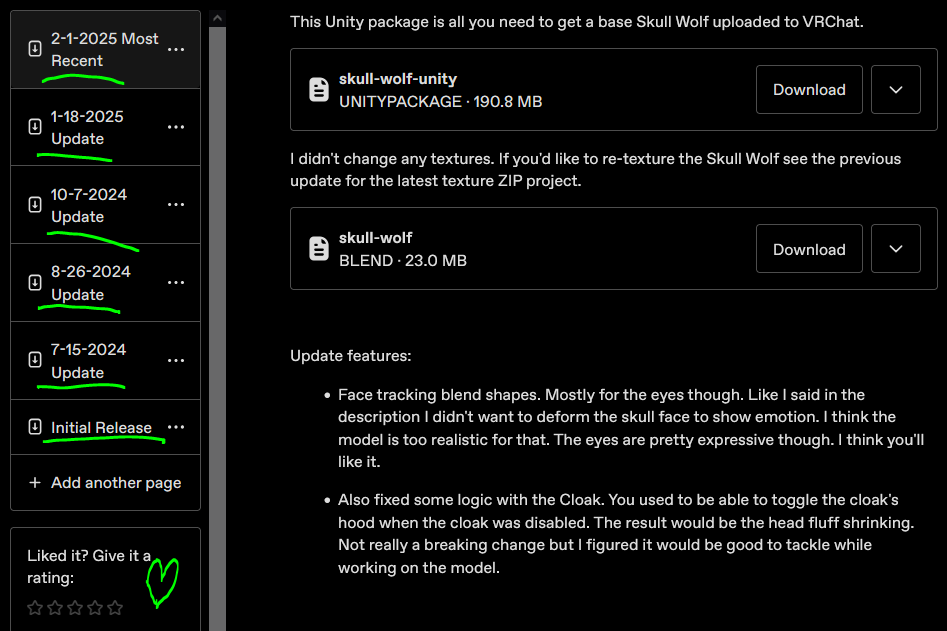 40% OFF🧨IN DESCRIPTION | Skull Wolf VRChat Furry Avatar