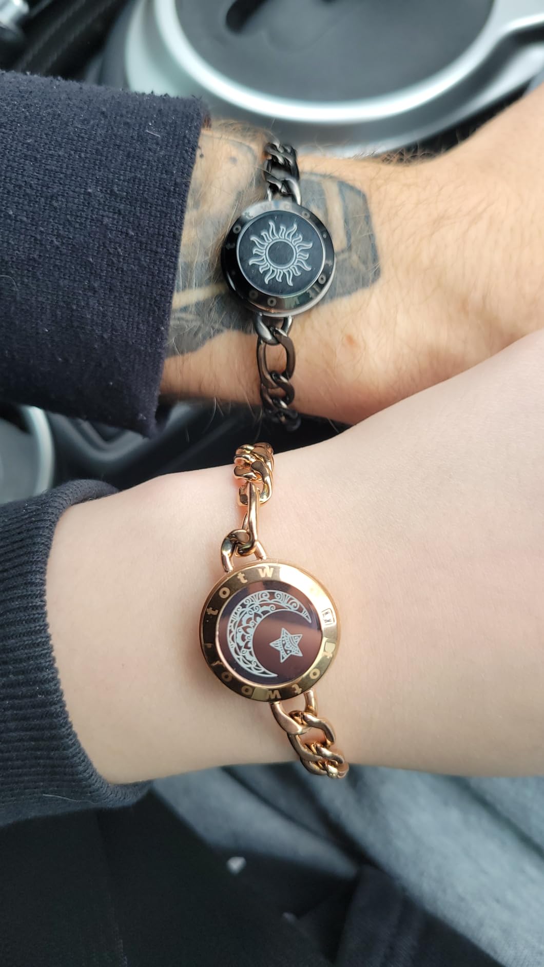 Long Distance Touch Bracelets for Couples, Vibration & Light up for ...