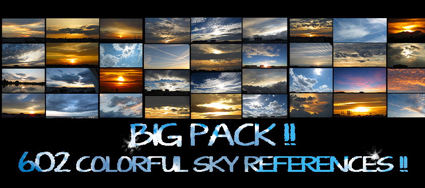 602 Colorful Sky references pack 1, 2 and 3