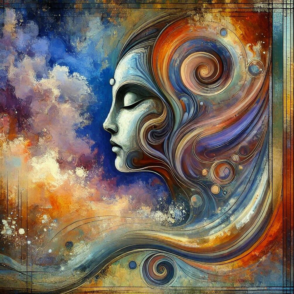 "Eternal Serenity: A Modern Ode to Buddha" #AbstractExpressionism # ...