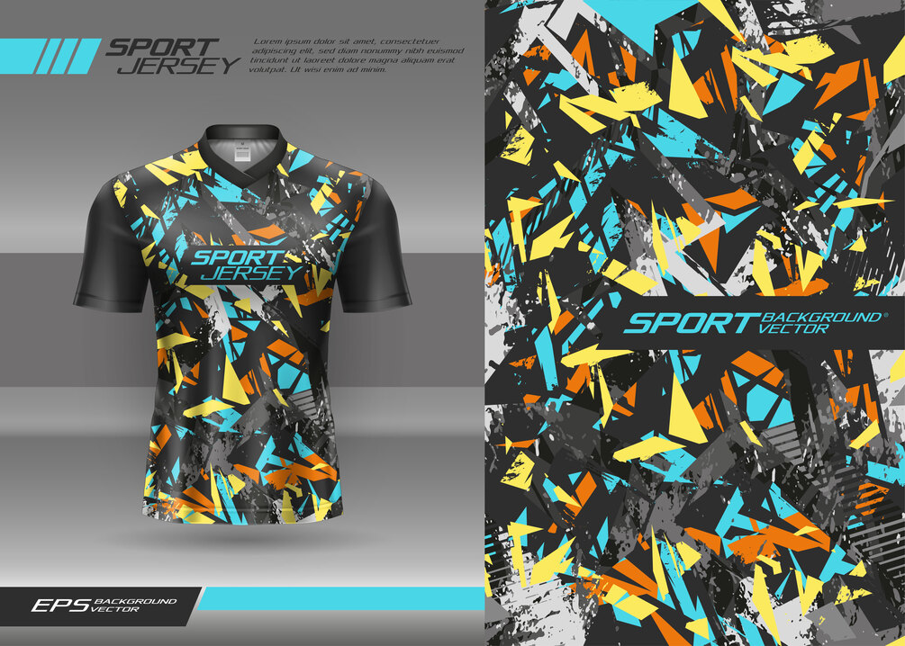 JERSEY PATTERN, DESIGN FOR E SPORT, RACING, SOCCER, GAMING, MOTOCROSS ...