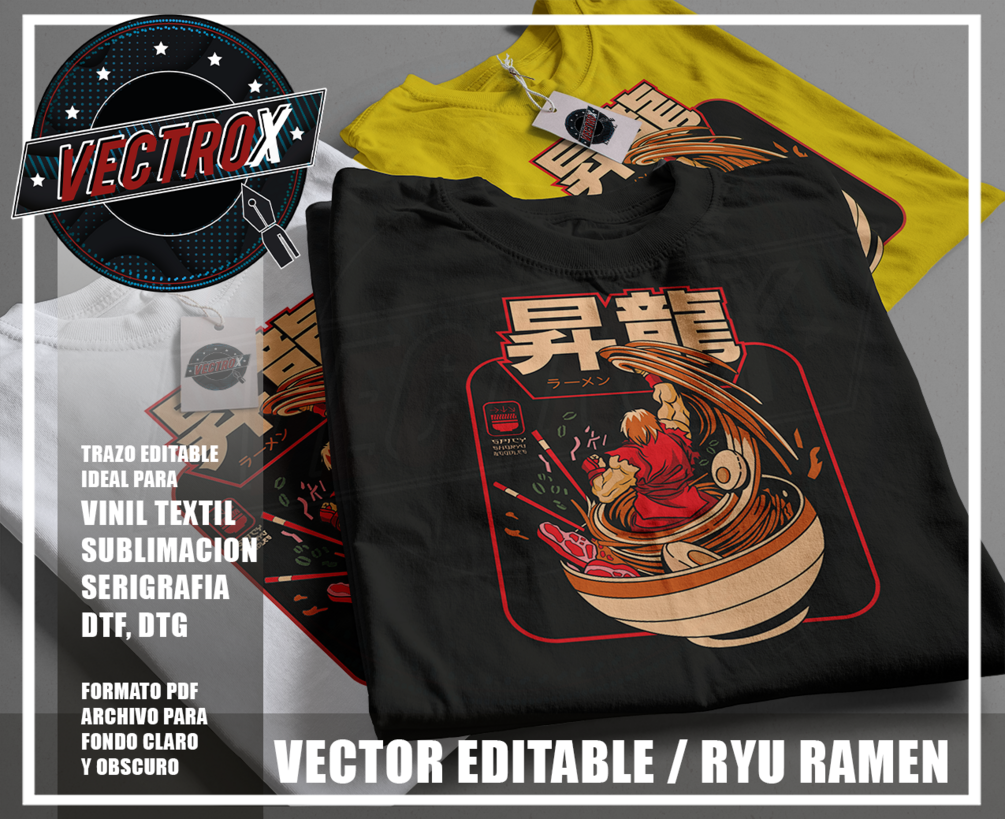 Vector Editable - Ryu Ramen