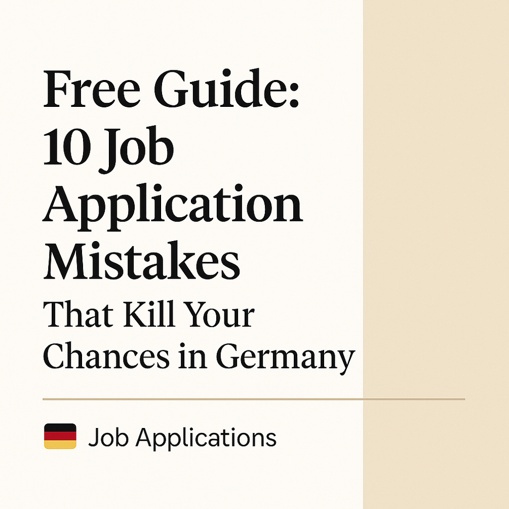 Germany Job Application Starter Kit (2026 Edition)