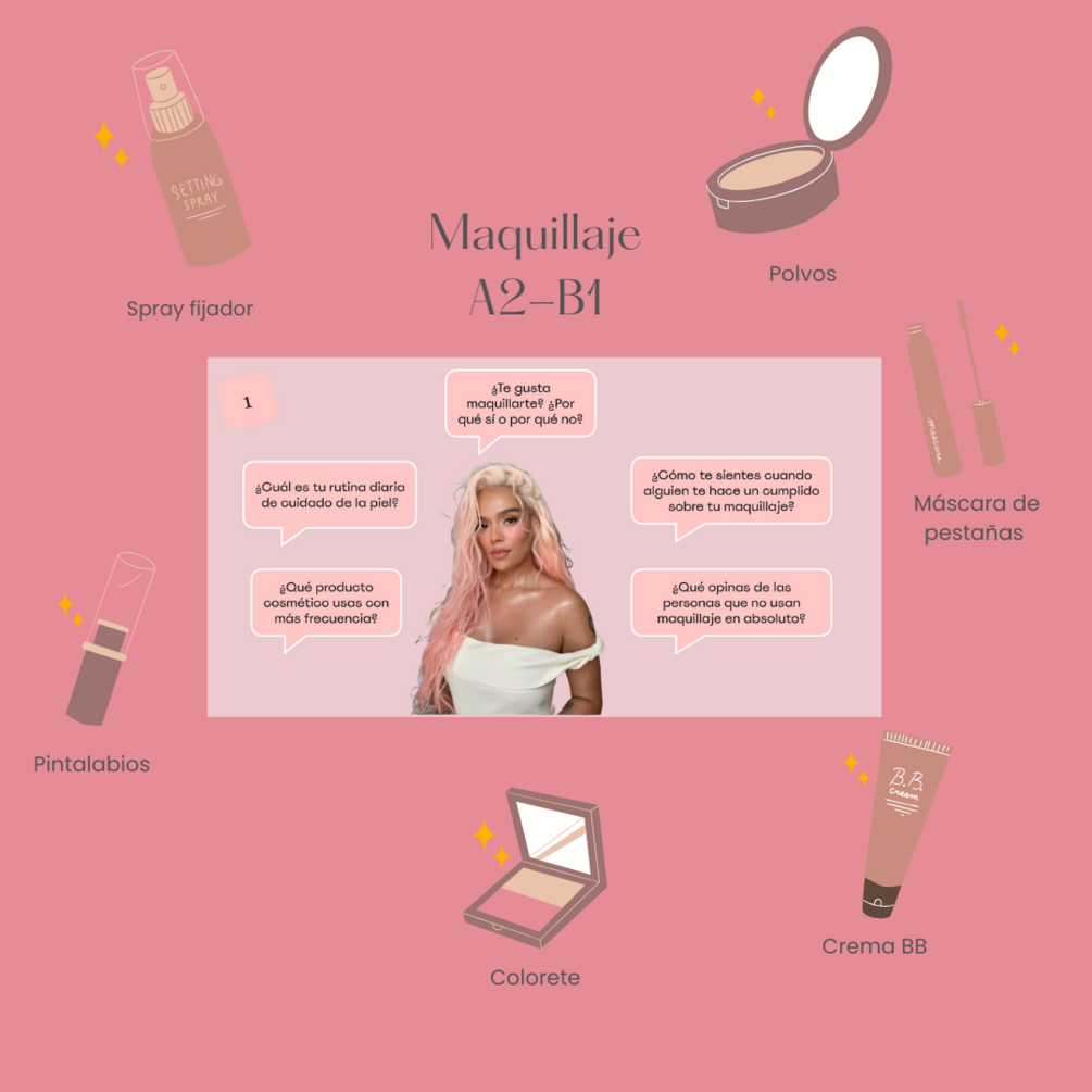 Lección de español A2-B1 — Maquillaje 🌟