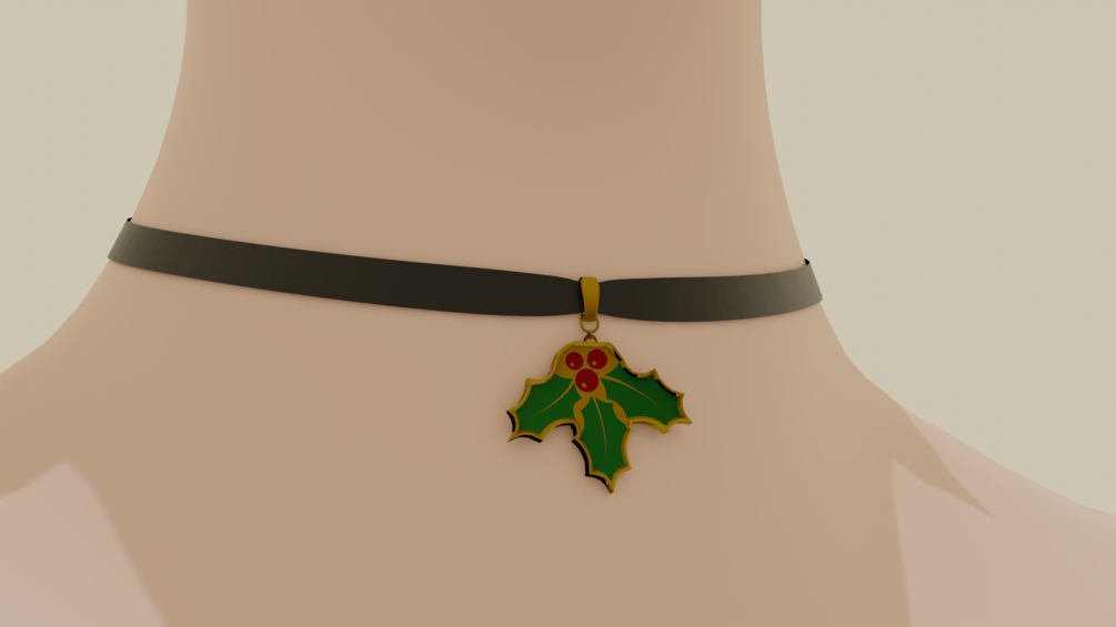 Mistletoe Choker (3 metal types)