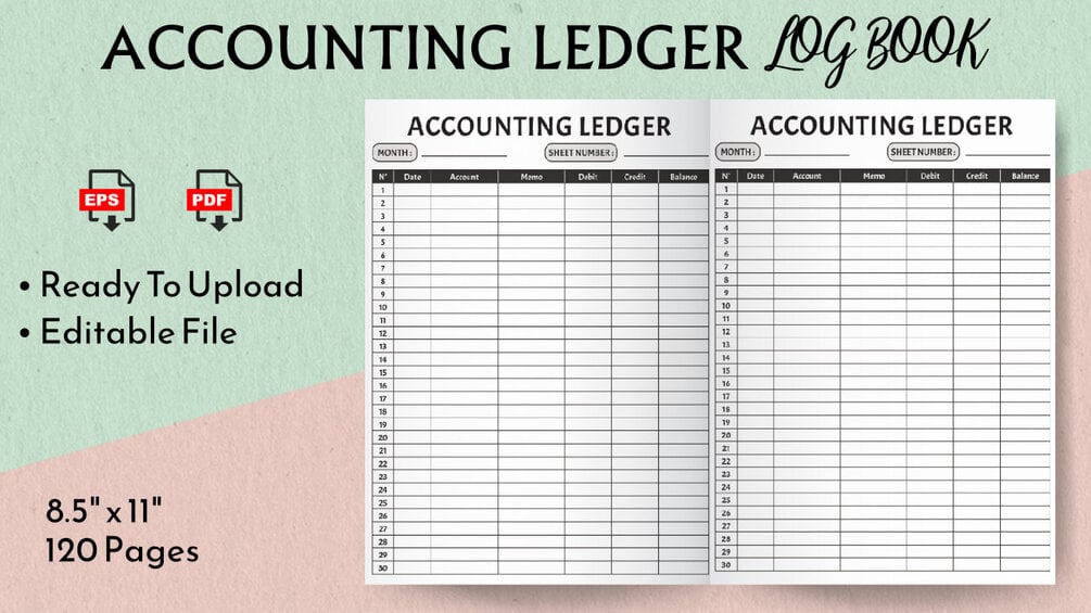 Accounting Ledger Log Book