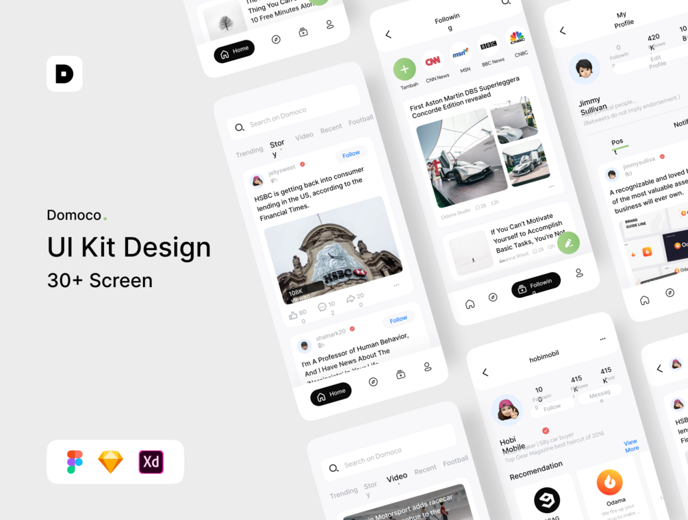 Domoco News UI KIT 📰