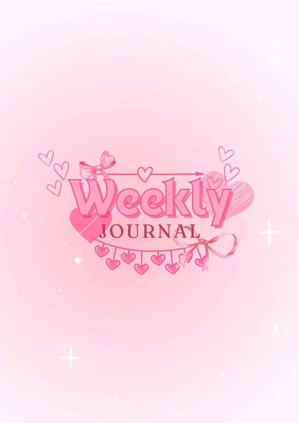 Coquette Designed Weekly Journal
