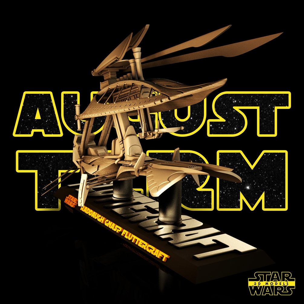 Raddaugh Gnasp Fluttercraft - Star Wars 3D Models - Tested and Ready ...