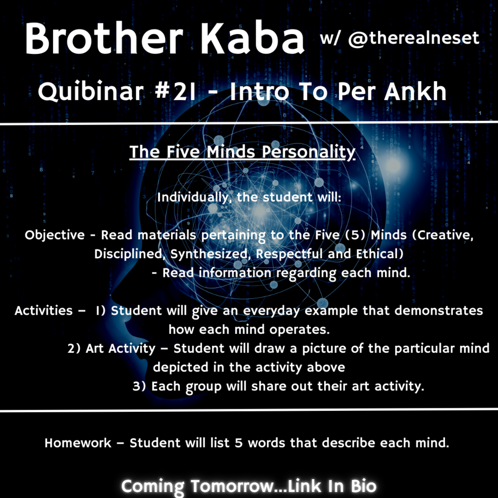 (Stream) Quibinar #21 - Intro To Per Ankh [The Homeschooling Series]