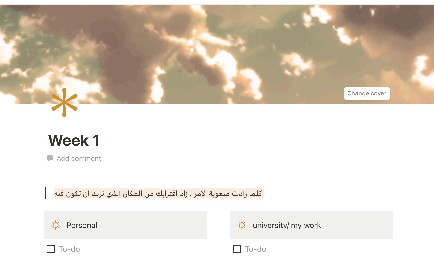 Notion template -January planner