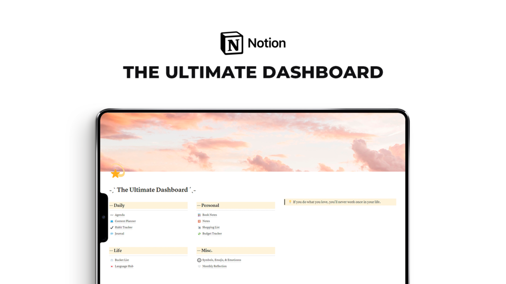 The Ultimate Notion Dashboard