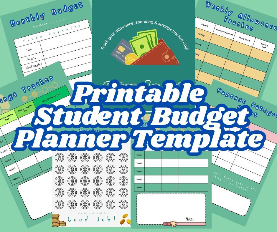 Printable Student Budget Planner