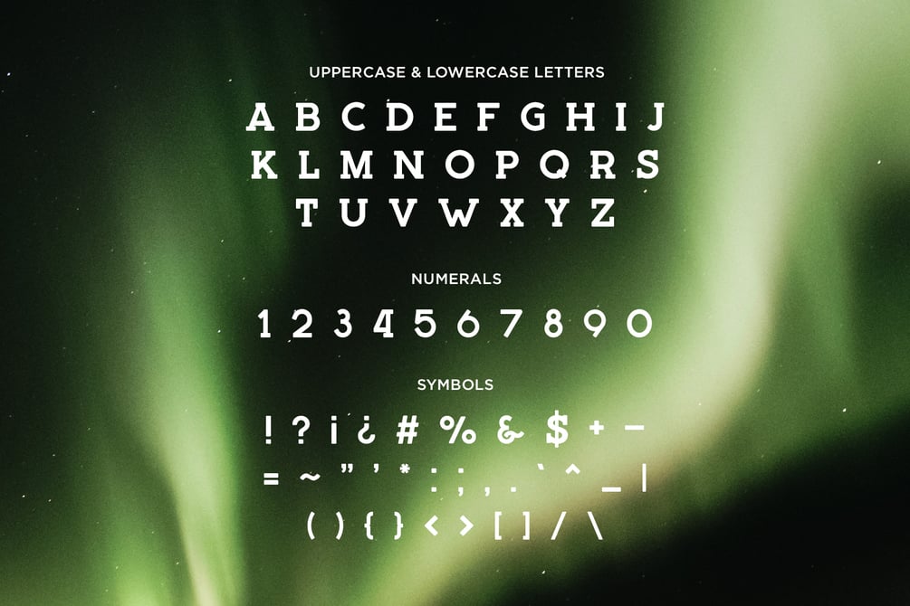 Northern Lights Font