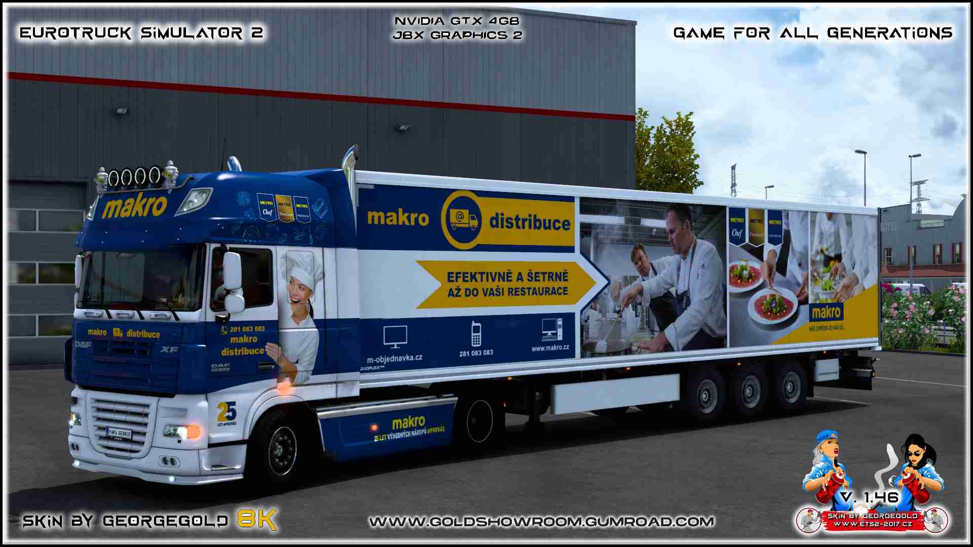ETS2 Skin Combo Daf XF 105 Makro ETS