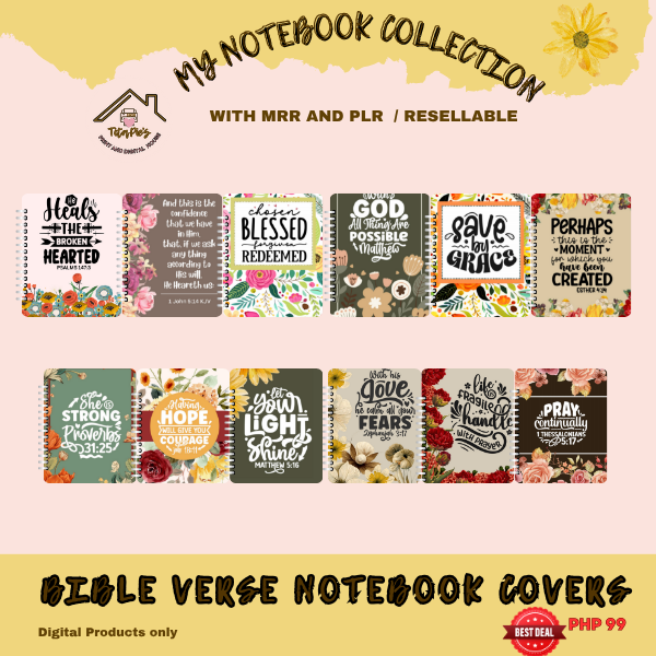 Bible Verse Notebook Covers