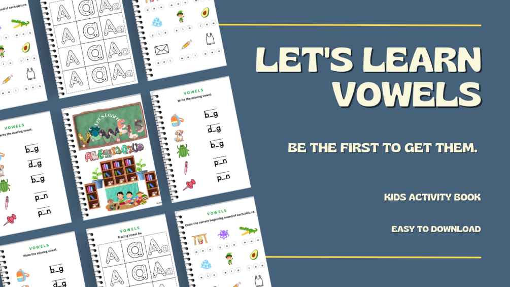 VOWELS-Kids Activity Worksheet