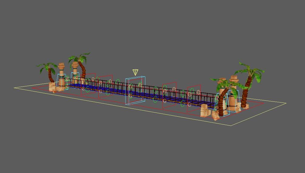 3D cartoon Bridge Rig