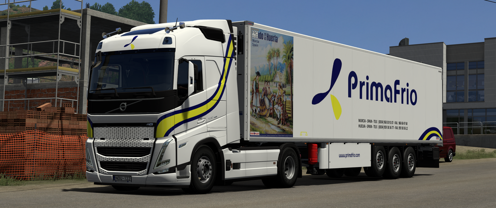 PrimaFrio skin combo for Volvo FH5 and Schmitz s.ko dlc . ETS2