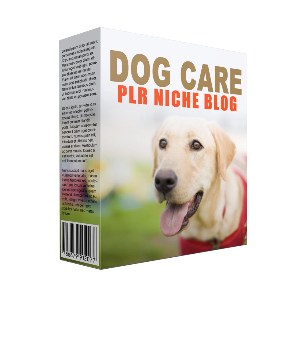 Pre-made PLR Dog Care Niche Blog