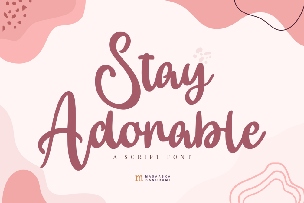 Stay Adorable | A Script Font