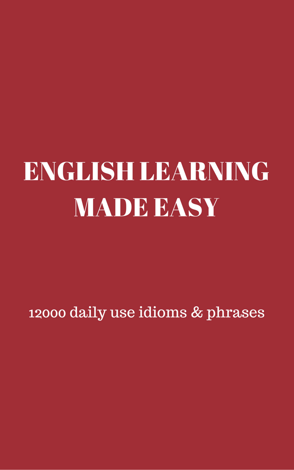 ENGLISH LEARNING MADE EASY
