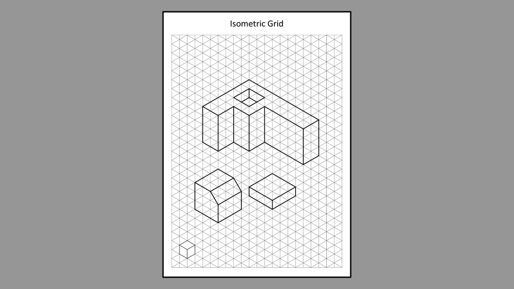 Isometric Grid A4 Paper Size