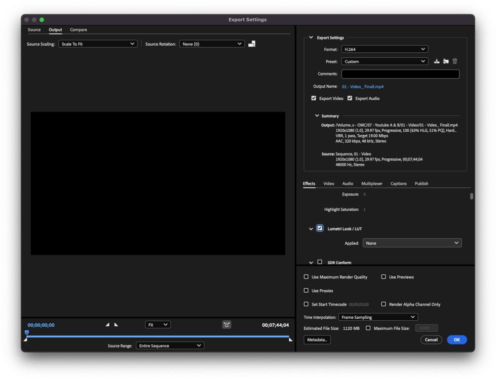 QT Gamma Compensation.cube