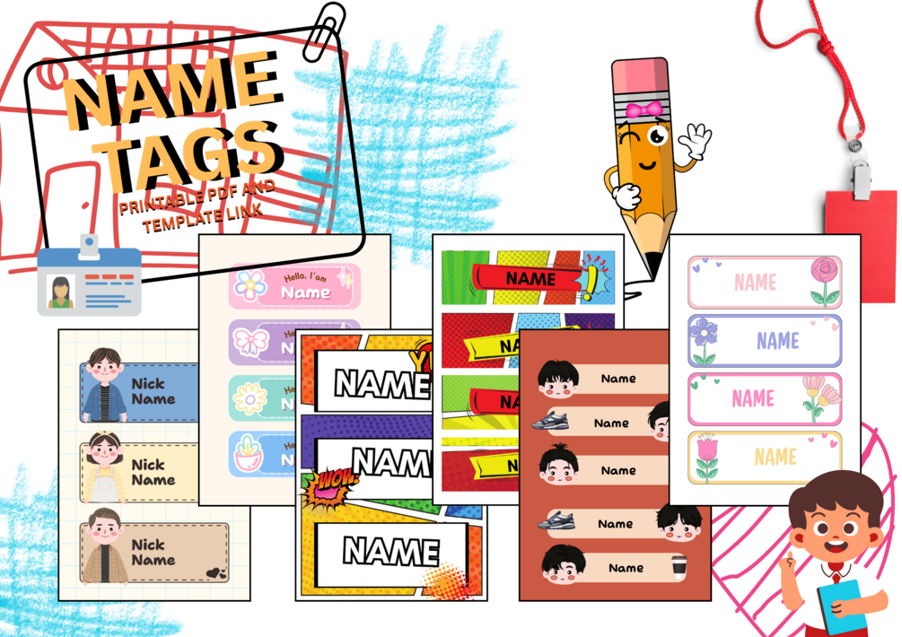 Personalized Kids Name Tags – Cute, Durable & Fun!