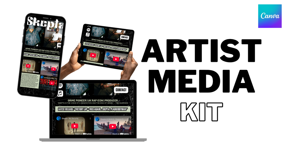 "Rap EPK Template for Independent Artists | Press Kit for Music Promotion"
