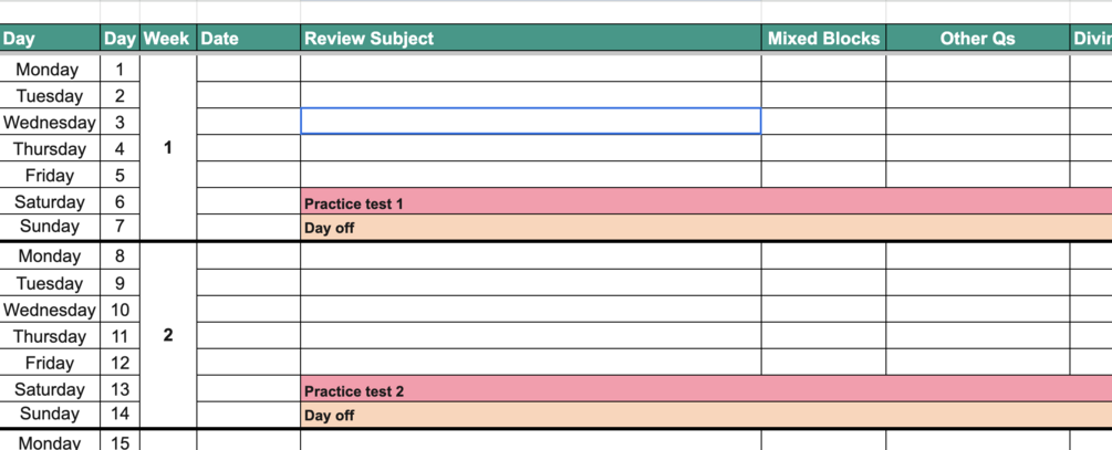 Step 2 CK Study Schedule | 5-Week Editable Planner