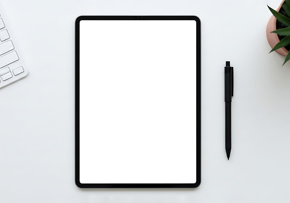 Free Clean Tablet Mockup