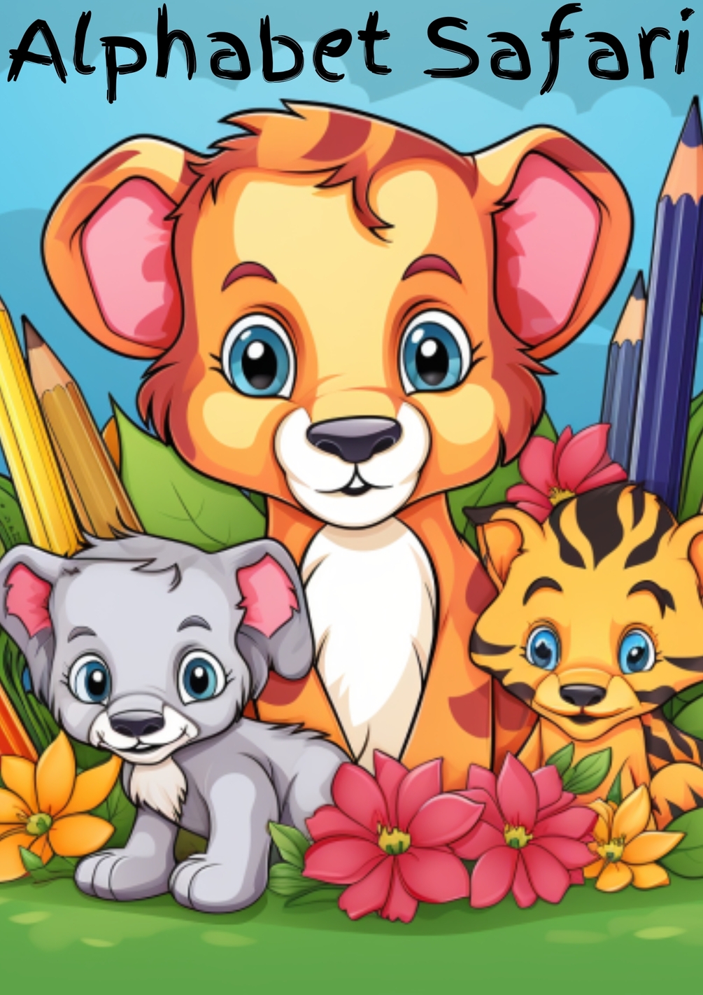 Alphabet Safari Colouring Book