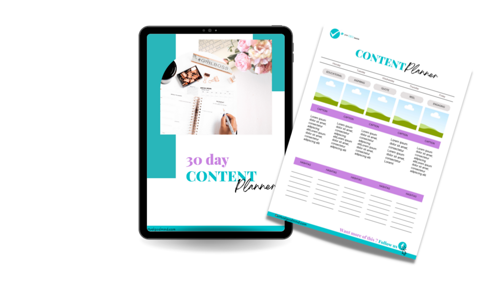 30 Day Digital Content Planner